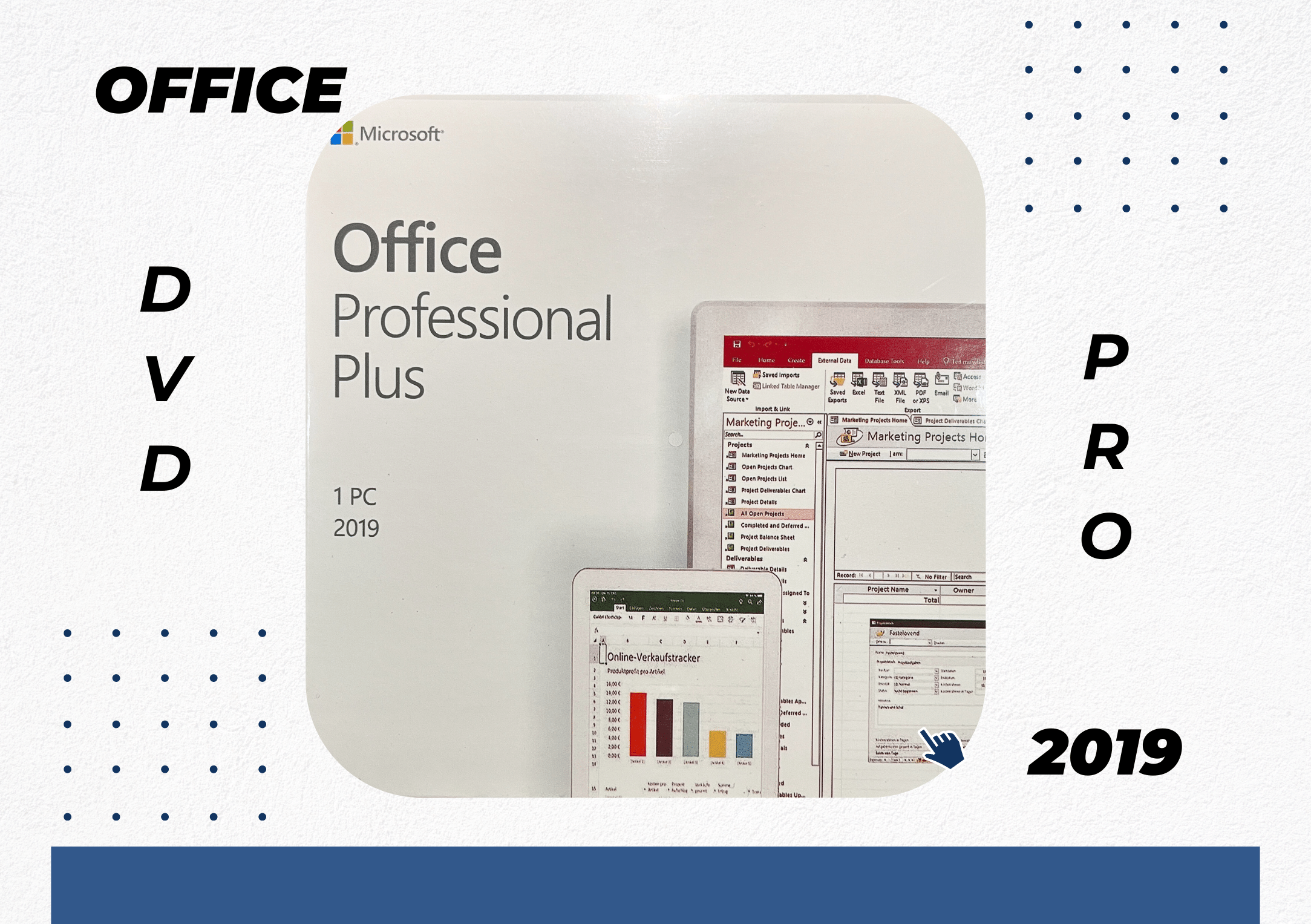 Office 2019 Pro Plus – 1 licencia – DVD – 32/64-bit – Inglés – DEOY Market