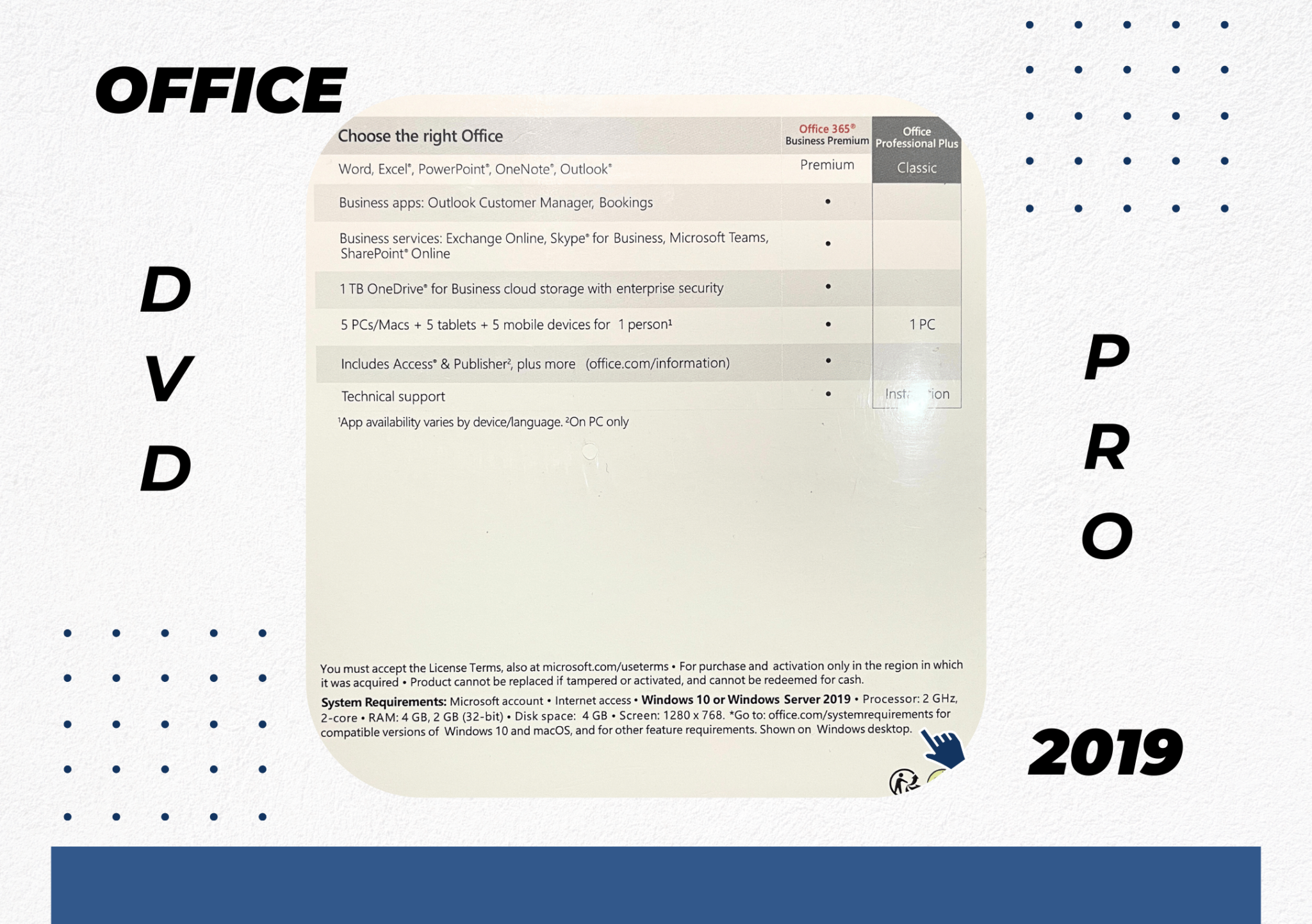 Office 2019 Pro Plus – 1 licencia – DVD – 32/64-bit – Inglés – DEOY Market