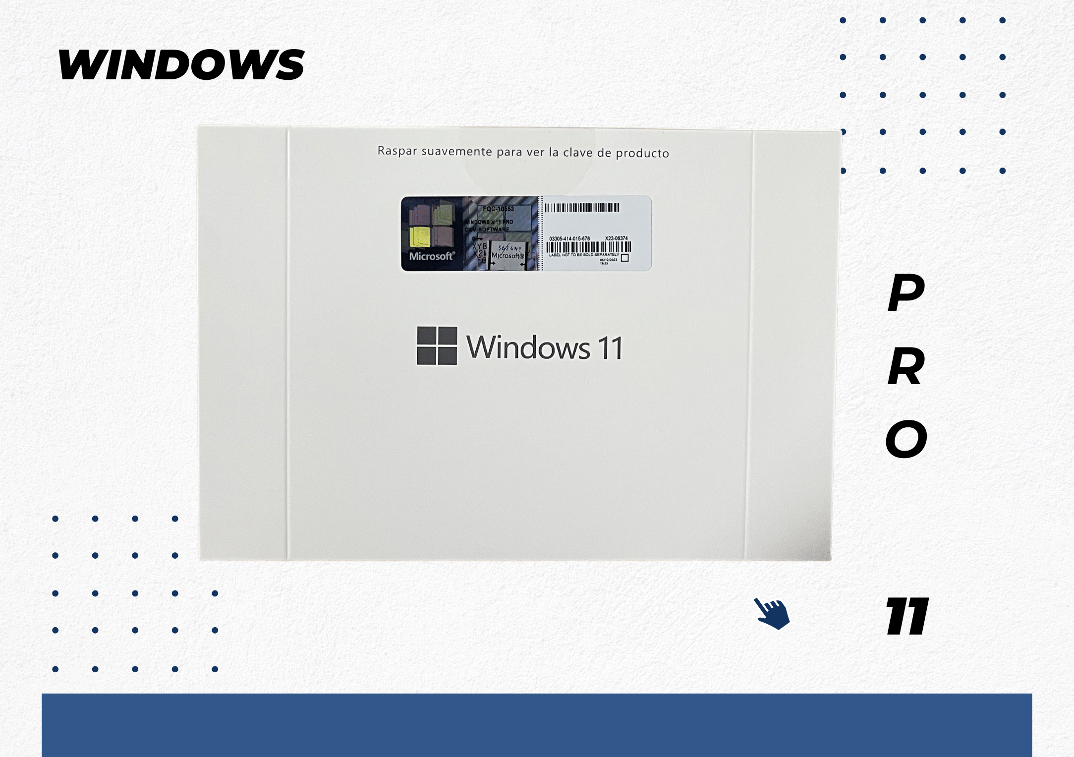 Windows 11 PRO – 1 licencia – OEM – Sticker Plata – DEOY Market