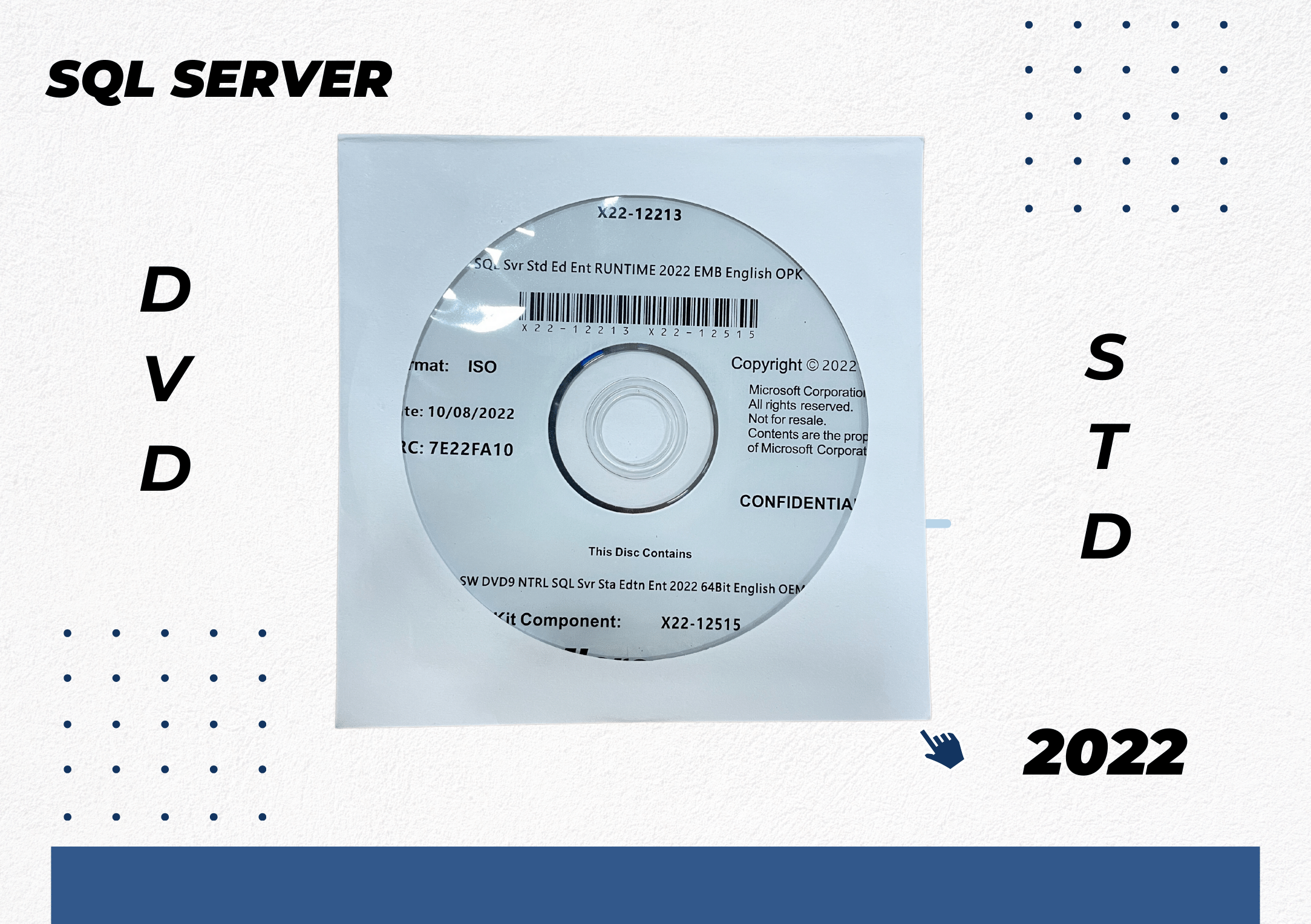 SQL Server STD 2022 IOT ESD OEI DVD OLC 5 Clt Std – 1 licencia – DVD ...